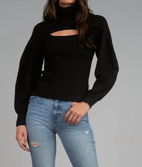 Elan | Sweaters | New Elan Amy Sweater Turtleneck Cut Out Sweater In ...
